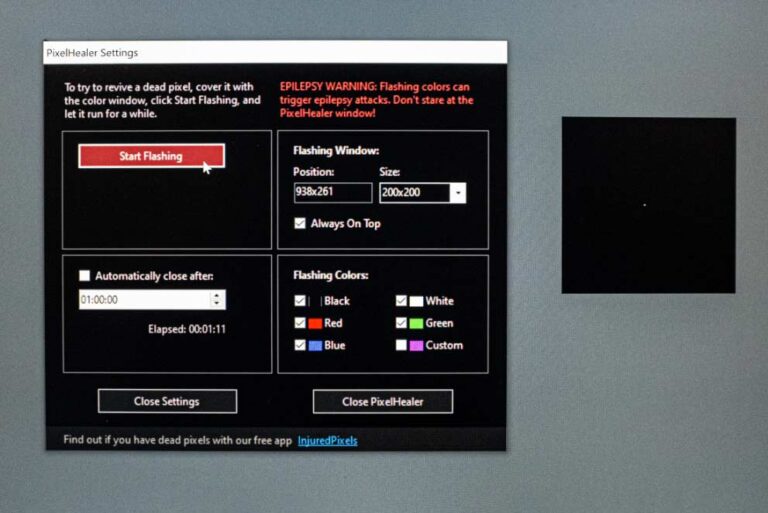 Cómo reparar píxeles muertos o atascados en la pantalla del monitor ...